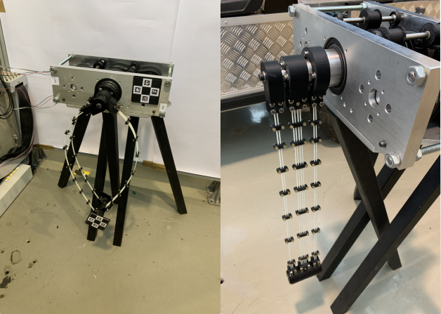 IMU-based shape sensing of planar continuum parallel robots ...